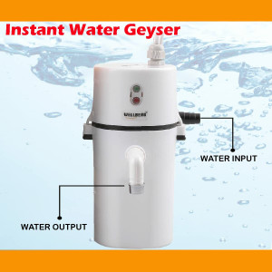 WELLBERG Instant Water Geyser ( Portable Instant Geyser , White) 1 L Instant Water Geyser Price ...
