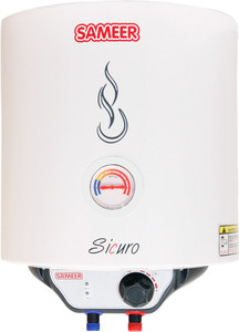 Sameer 10 L Storage Water Geyser (Sicuro Glassline, White) Price in India - Buy Sameer 10 L ...