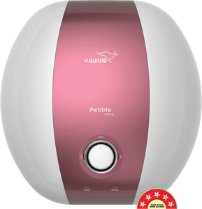 V-Guard 15 L Storage Water Geyser with Free Installation & Flexi Pipes (Pebble Shine 15 Litre, 5 ...