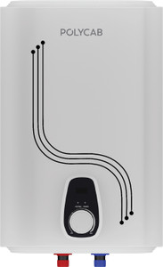 Polycab 15 L Storage Water Geyser (Regalia 5 Star | Glasslined Coated Tank | Free Installation ...