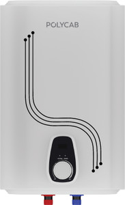 Polycab 10 L Storage Water Geyser (Regalia 5 Star | Glasslined Coated Tank | Free Installation ...