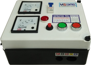 MS CONROL PVC 1.HP Single Phase Submersible motor starter for water Filled/Control Panel ...