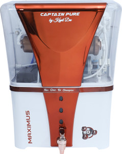 captain pure By Kapil Dev Maximus Alkaline + 12 L RO + Copper Water Purifier - captain pure ...