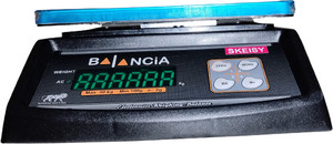 Skeisy STEEL BAL POWER UP TO 30KG WEIGHT MACHINE (BLACK) WITH 6V INBULIT BATTERY Weighing Scale ...