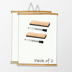 Flipkart.com | Eduway Non Magnetic (20x30 Inch) Wooden Roll-Up ...