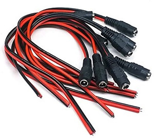 DIYtronics Pcs V DC X Mm Female DC Power Socket Jack Connector Cable Plug Wire DC