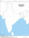 Practice Map India Physical Map Paper Print - Educational posters in ...