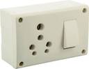 JELECTRICALS COMBINED POWER BOX WITH SWITCH SOCKET (16 AMP) 16 A Five ...