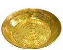 BRRL Beautiful Brass Platter, Heavy Traditional Pital Parat, Large 17 ...