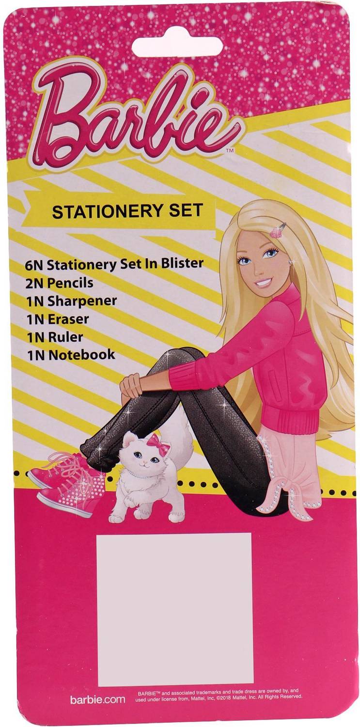 barbie writing set