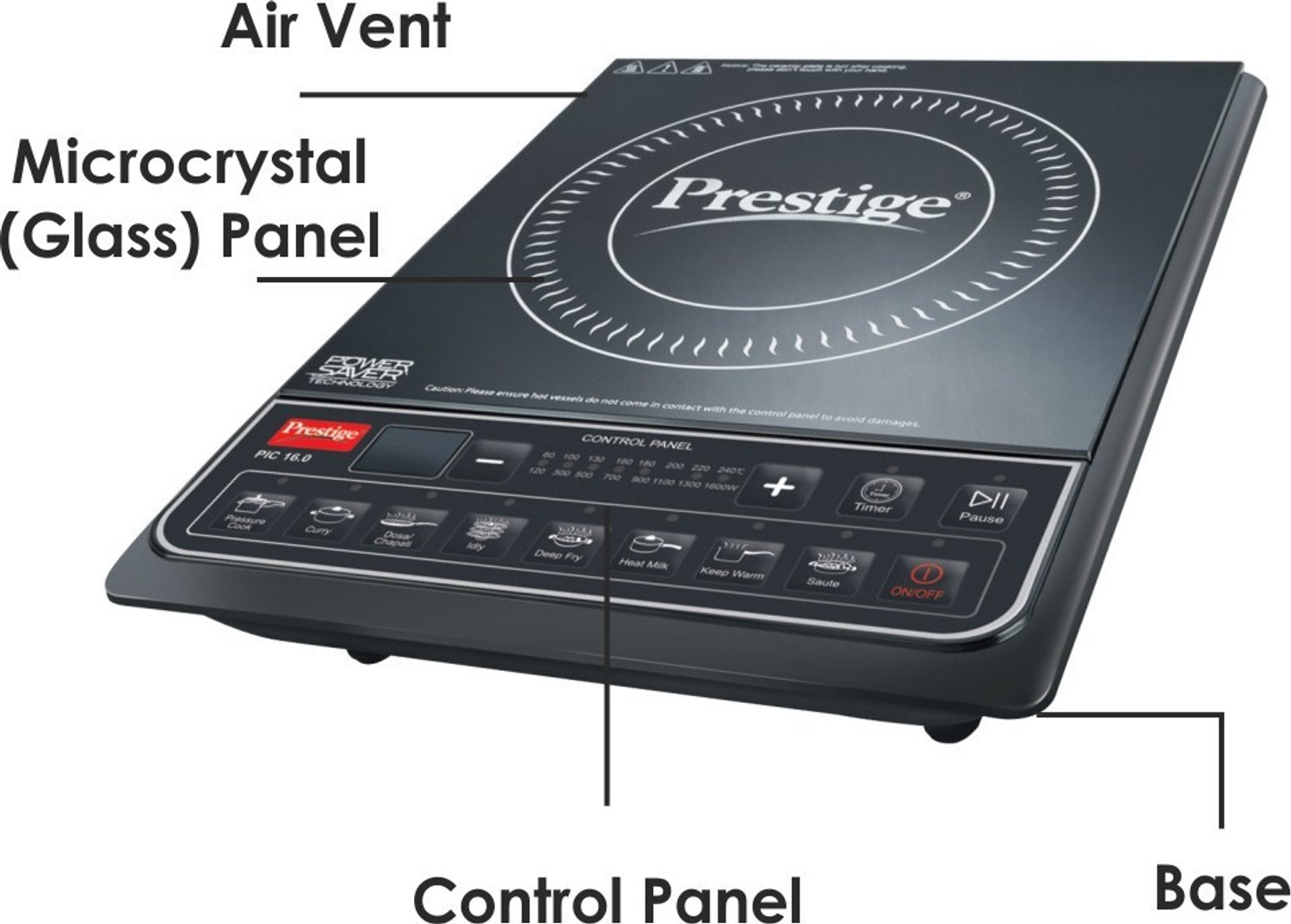 Prestige 2000 W Induction Cooktop Push Button - Price History