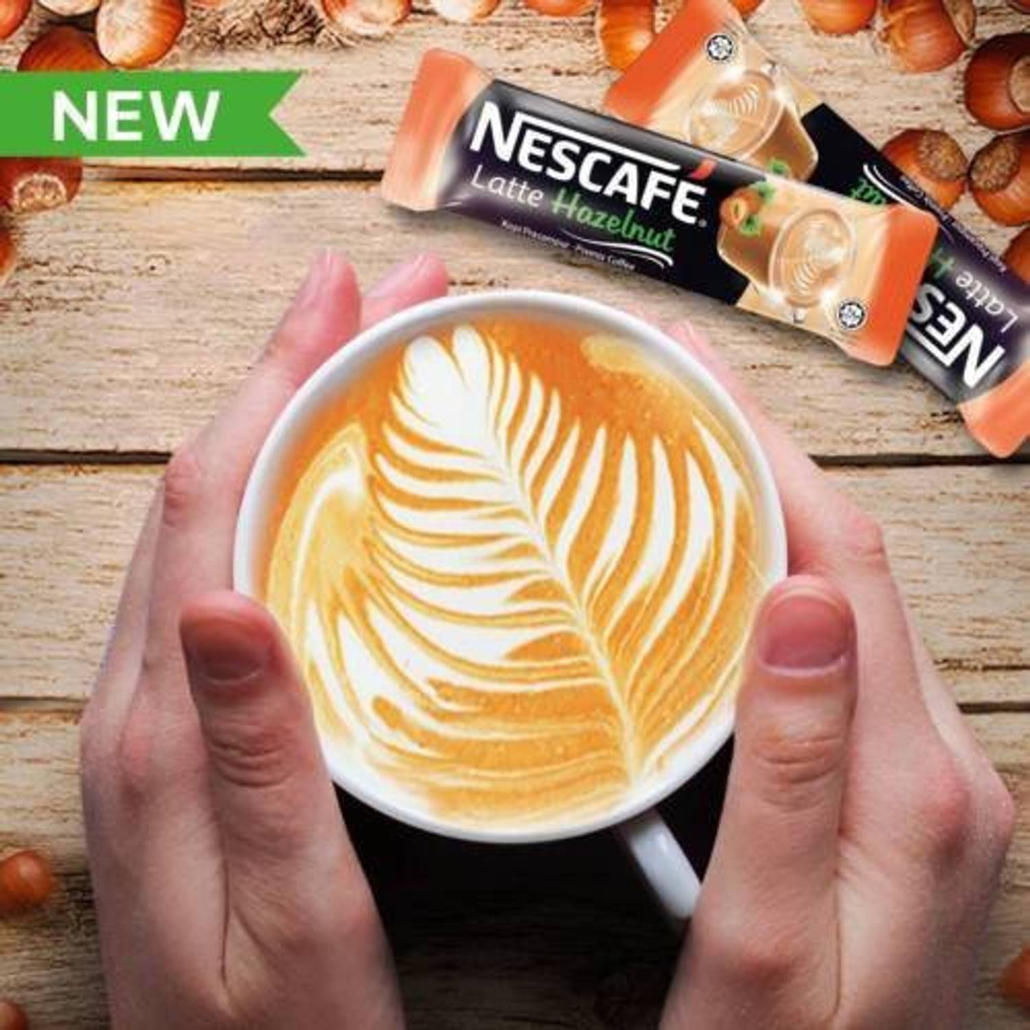 nescafe latte hazelnut