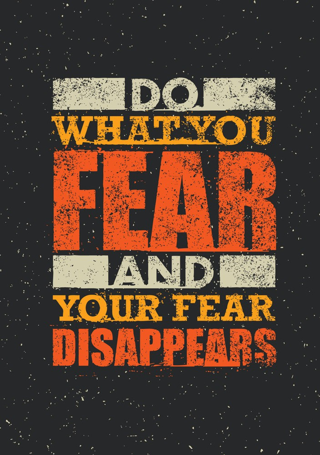 do whatyou fear |Motivational Poster|Inspirational Poster|Gym poster ...