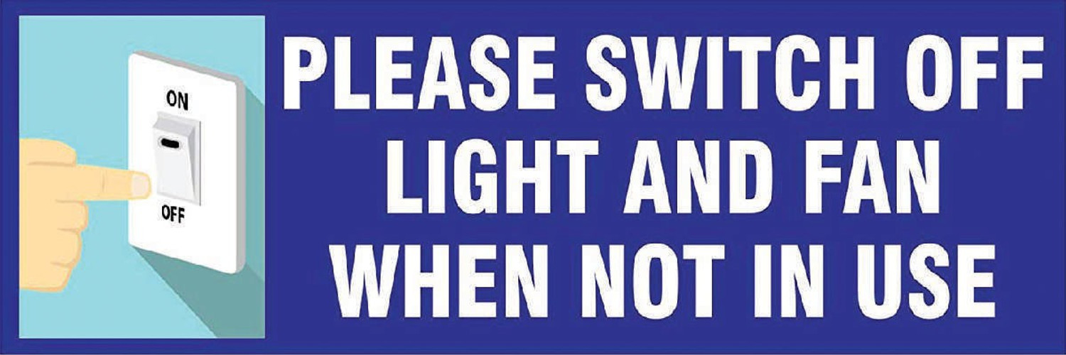 imbue Switch Off The Light, Signage Emergency Sign Price in India - Buy ...
