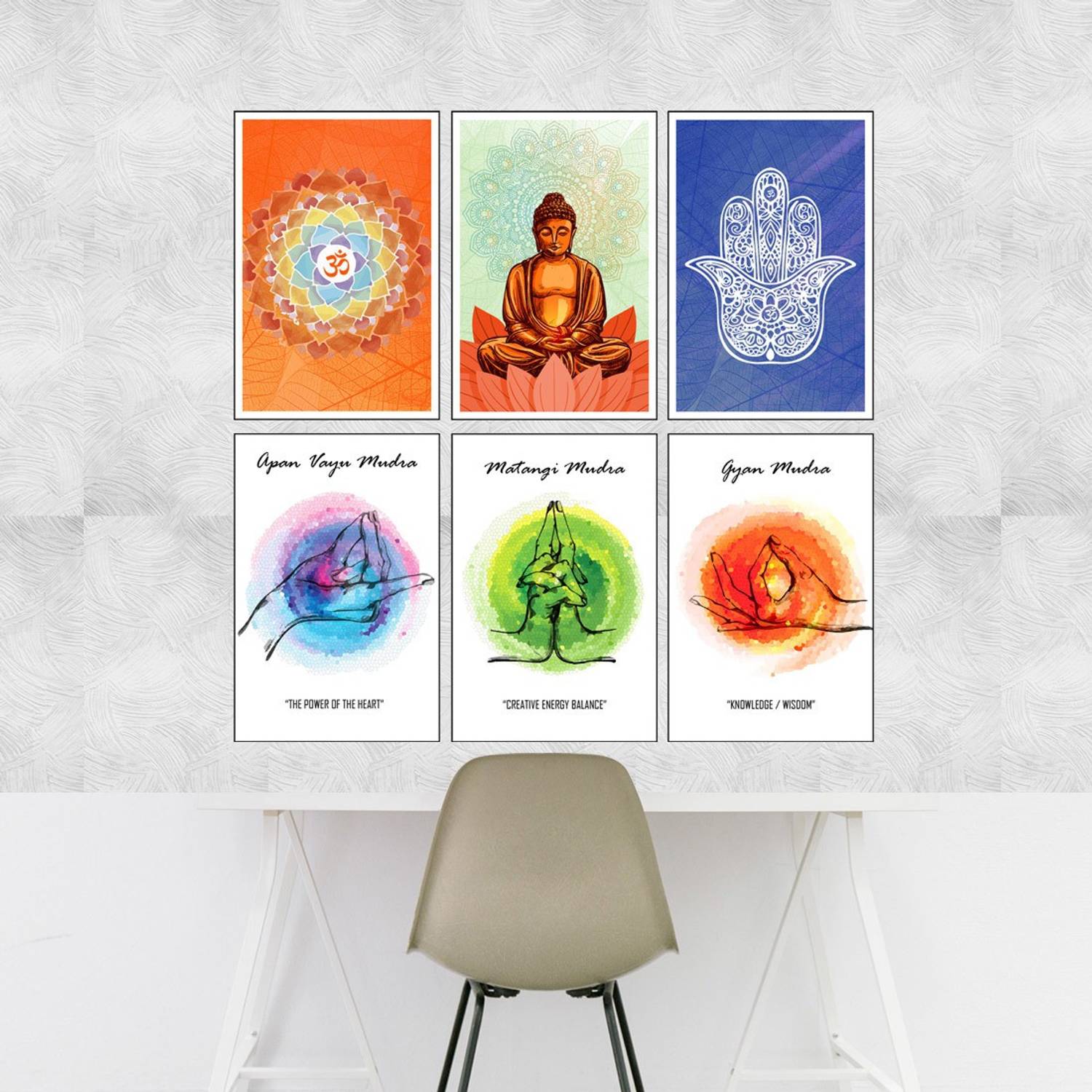 mudras wall art