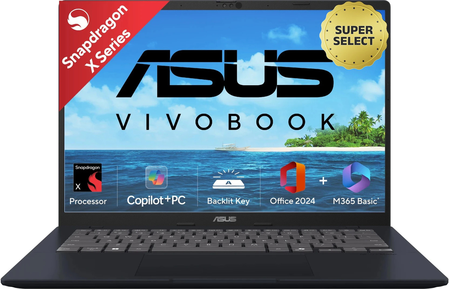 ASUS Vivobook 14 (2025) with Office 2024 + M365 Basic*, Backlit ...