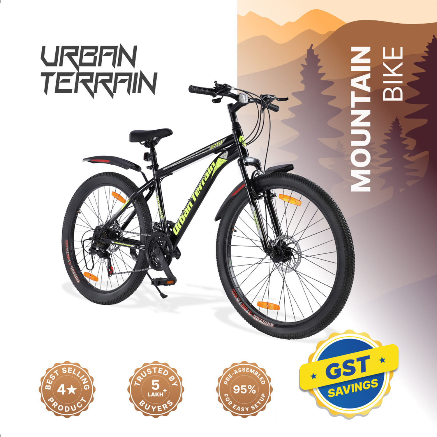 Urban Terrain Galaxy Ultra 27.5T High Performance MTB Geared Cycles For ...