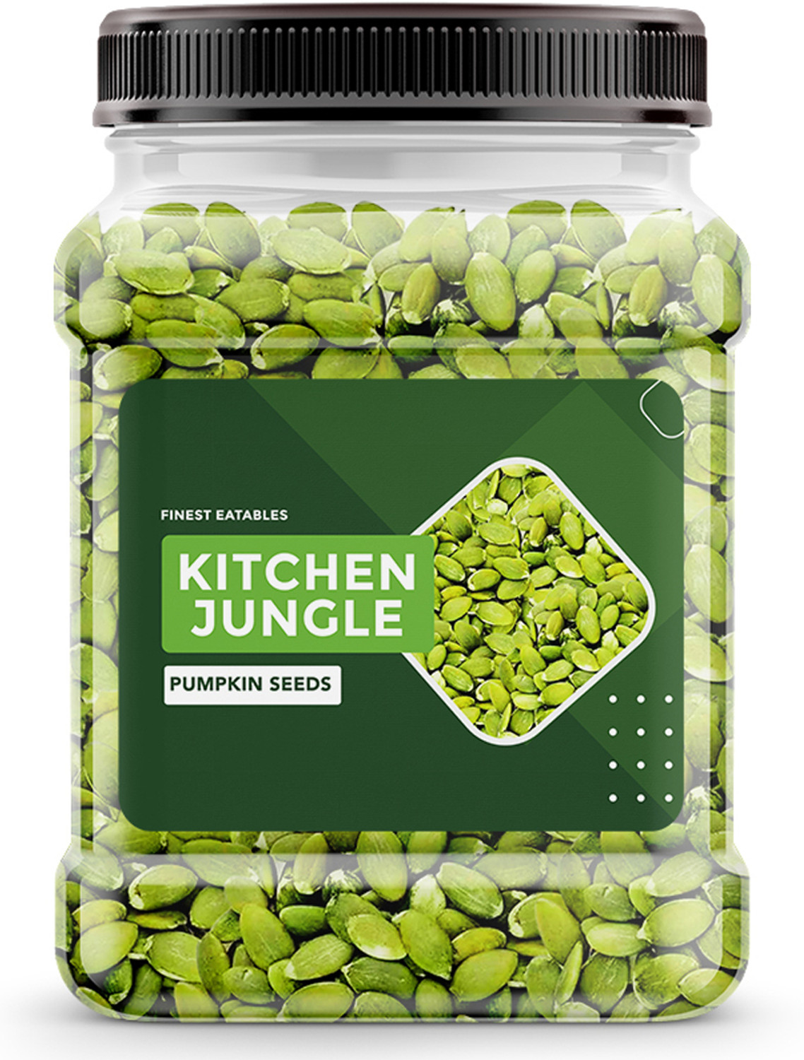 Kitchen Jungle Pumpkin Seeds ( 1 Kg ) | Unroasted Pumpkin Seeds | ( Jar ...