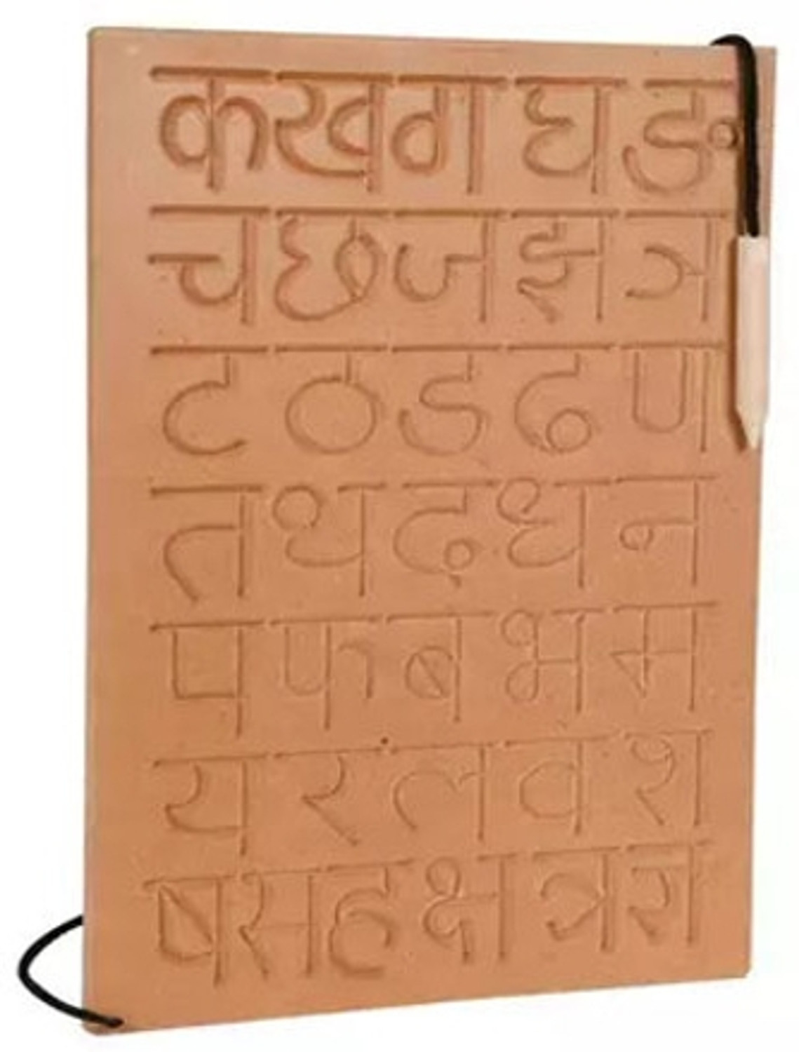SHALAFI Wooden Hindi Ka Kha Ga Handwriting Practice Slate Varnamala ...