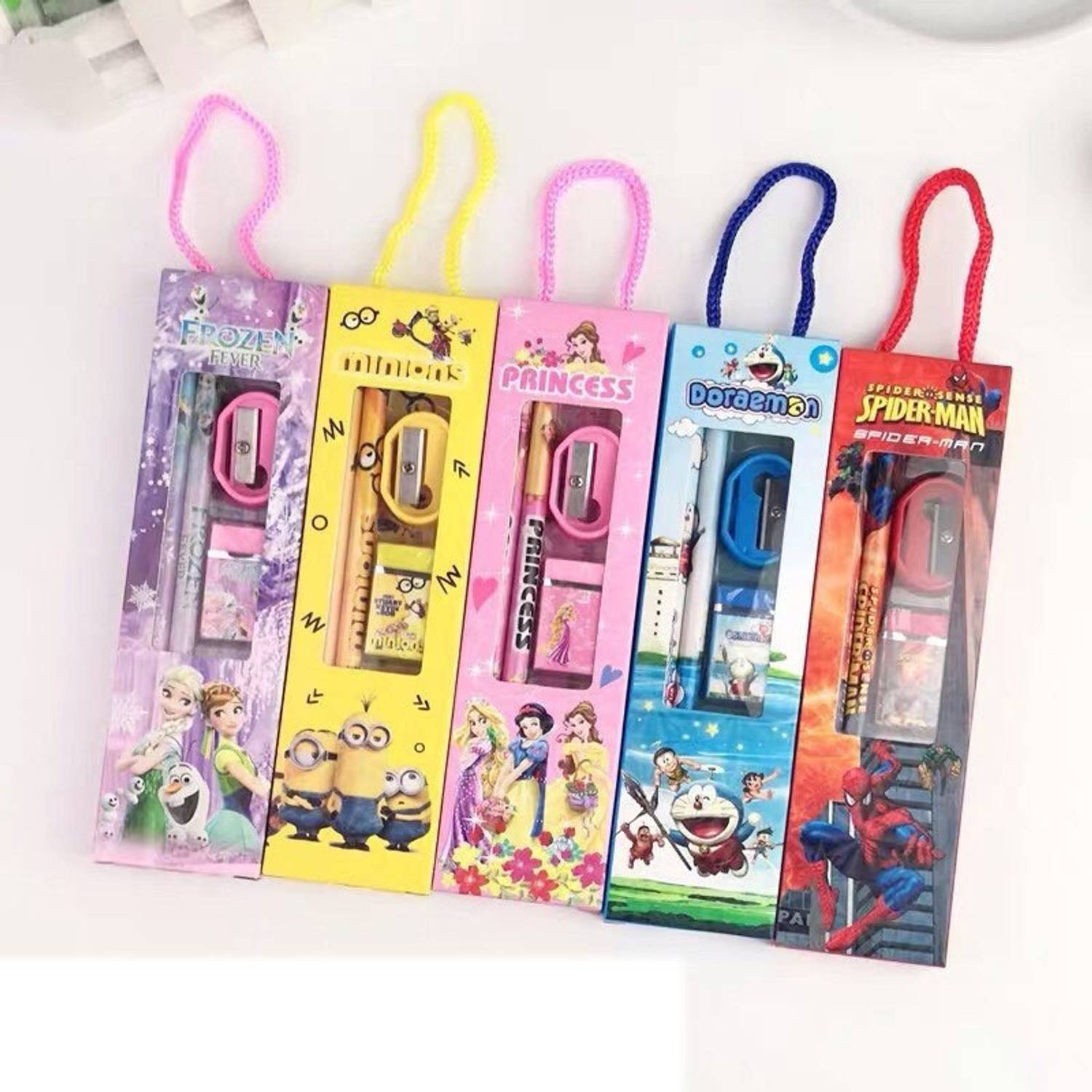 pencil eraser scale set