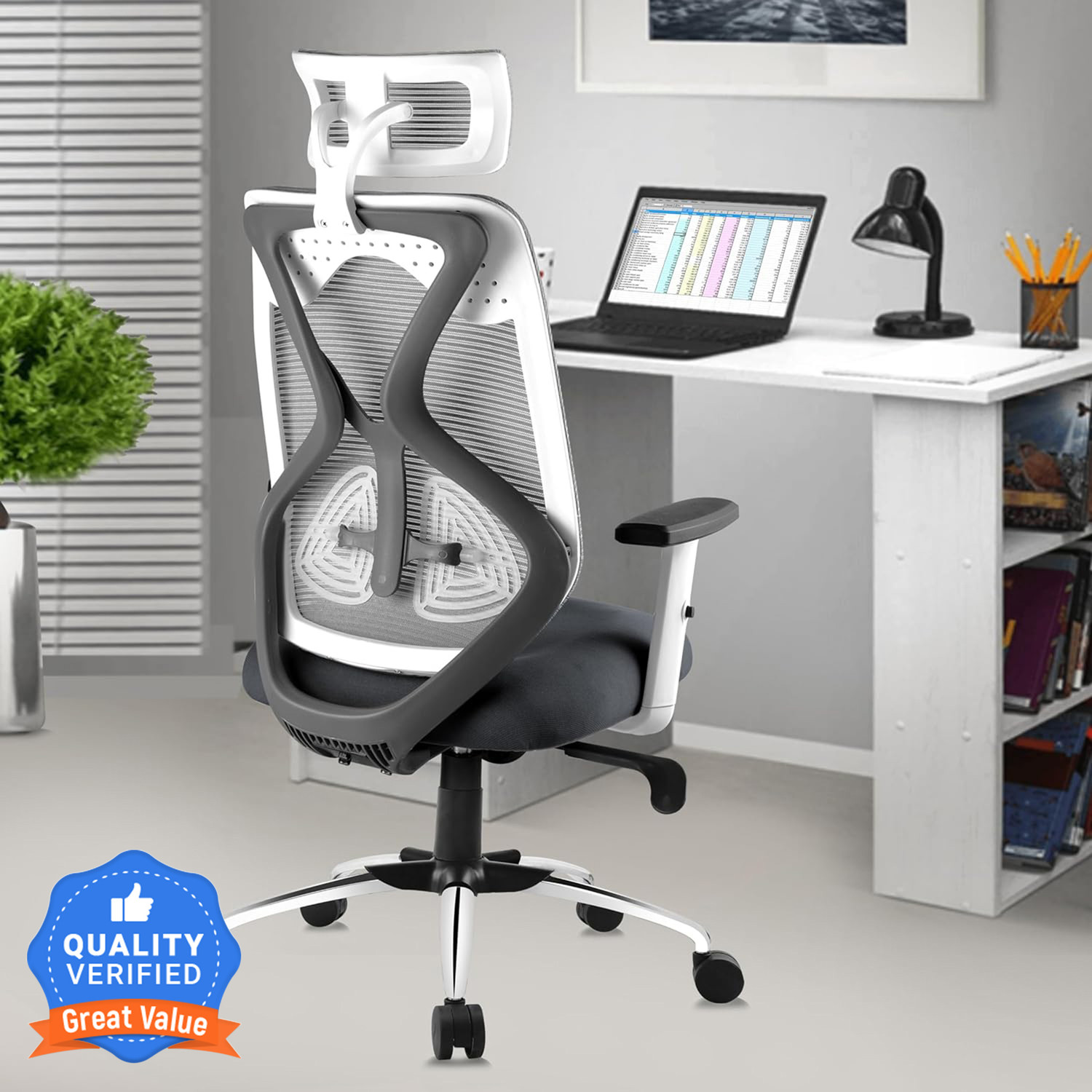 ASTRIDE Ergofit Ergonomic High Back, Synchro Tilt Mechanism, Heavy Duty ...