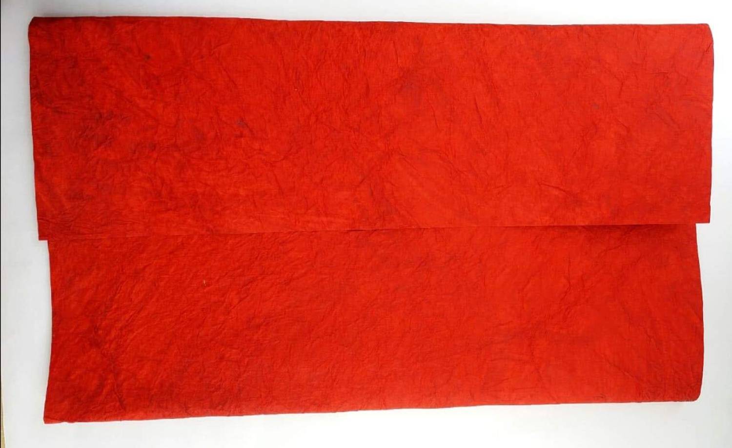 red handmade paper