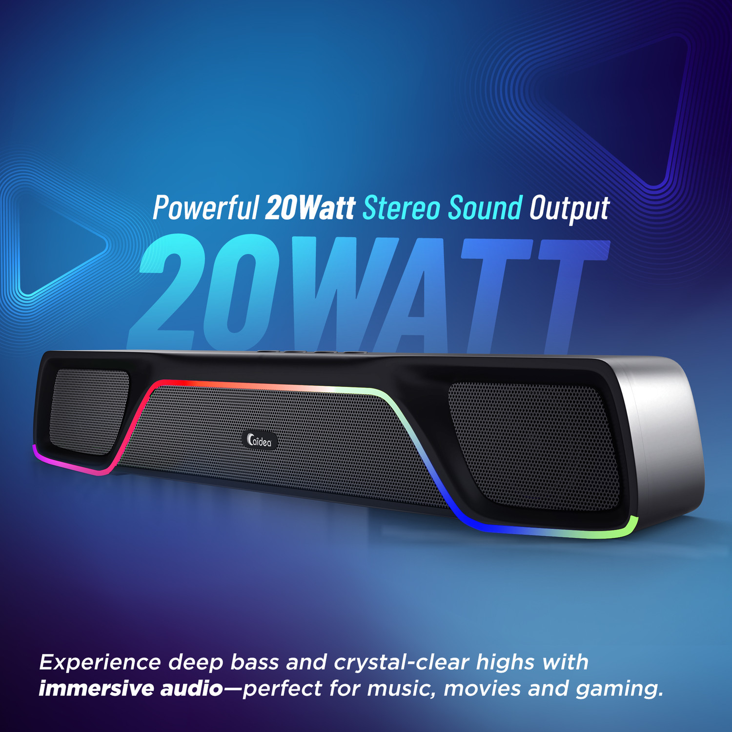 Caidea CSSB100 Jook Upto 16 Hrs Music Time*,Dynamic Drivers, RGB Lights ...