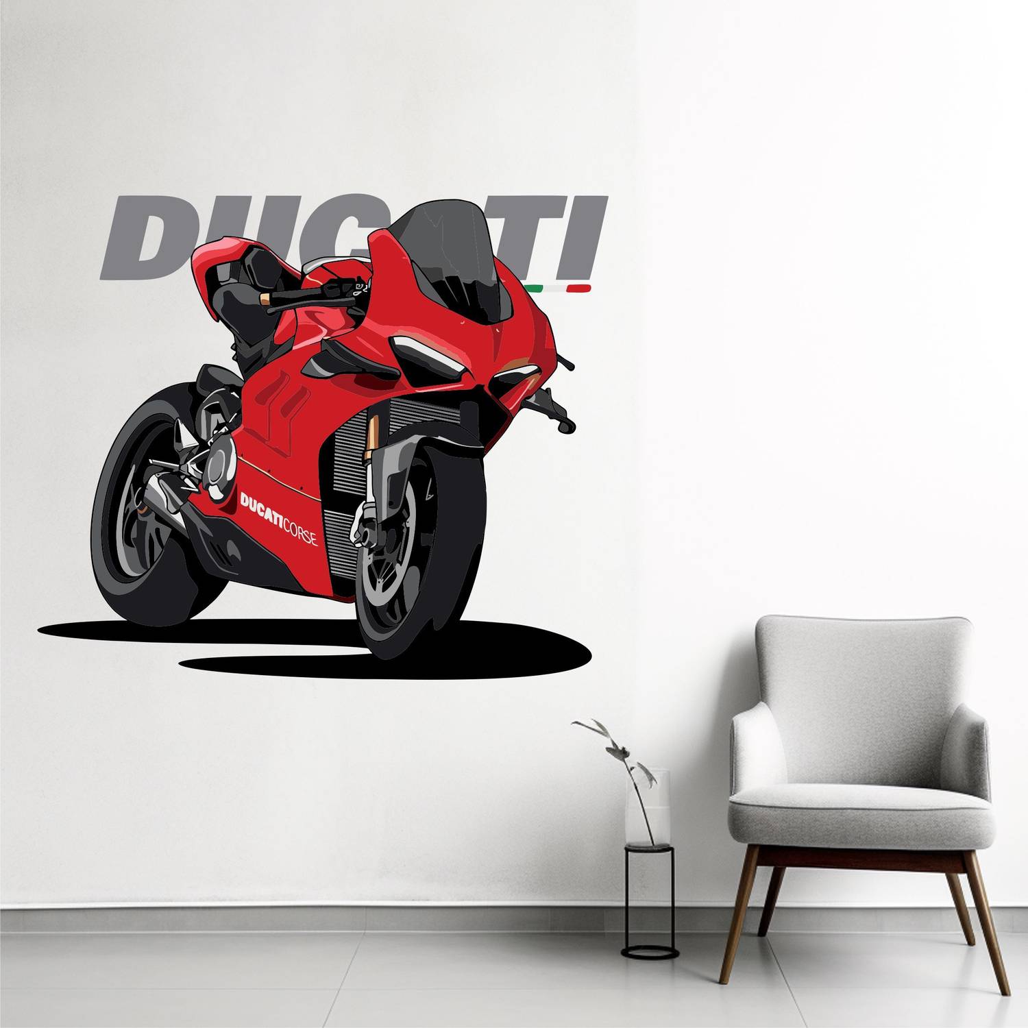 ducati on wall