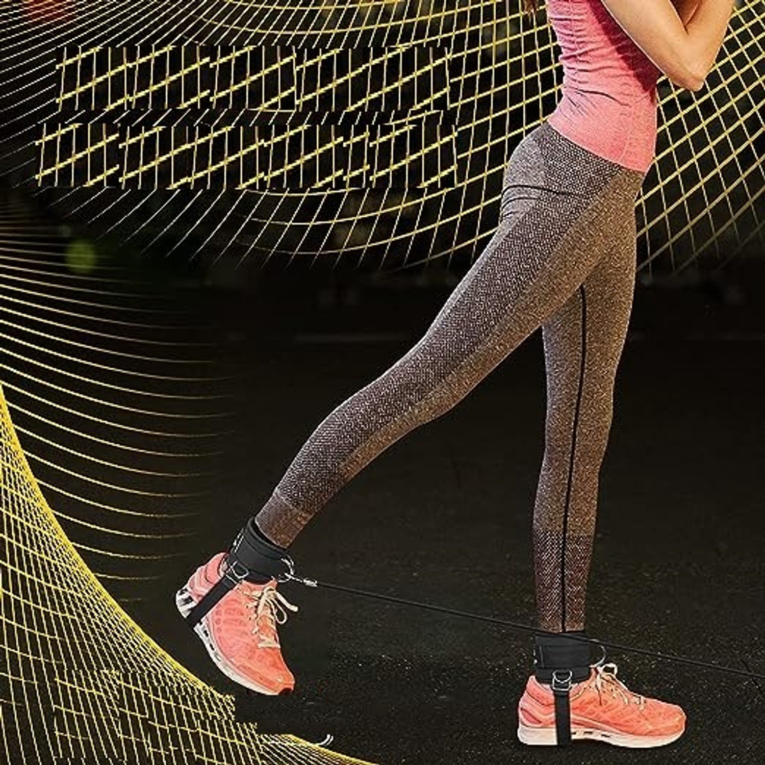 Fitcozi Cuff Attachment for Kickbacks Leg Extensions Glutes Exercises ...