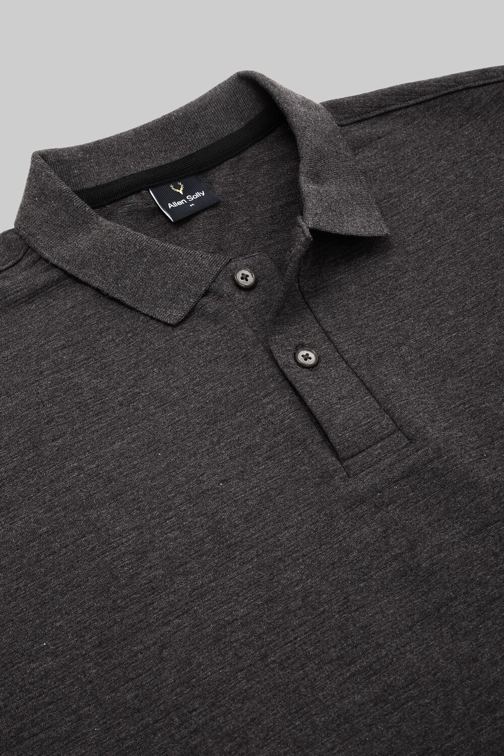 Allen Solly Solid Men Polo Neck Grey T-Shirt - Price History