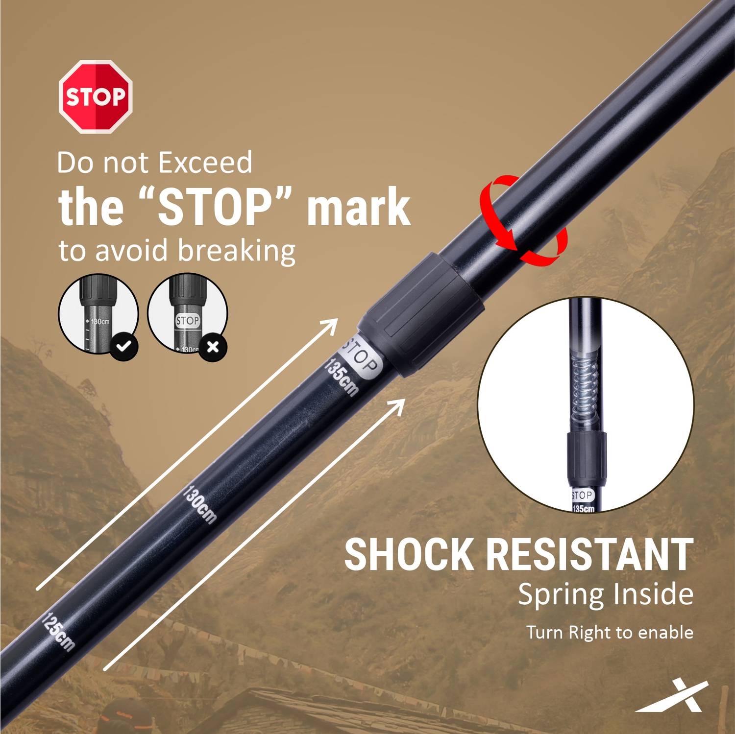 vector x trekking stick