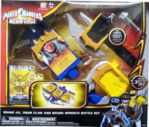 Power Rangers Snake Ax, Tiger Claw and Shark Bowgun Battle Set - Snake ...
