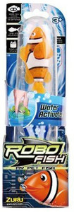 Robo Fish Water Activated Orange Clown Fish - Water Activated Orange ...