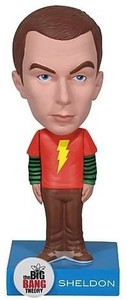 Funko The Big Bang Theory Sheldon Shazam Shirt Wacky Wobbler Bobblehead ...