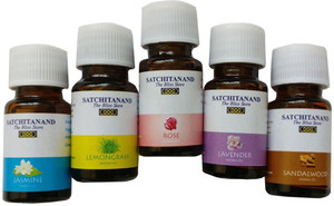 Satchitanand Rose, Lavender, Lemongrass, Jasmine, Sandalwood Aroma Oil ...