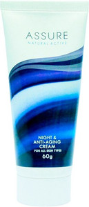 ASSURE Natural Active Anti-Aging Night Cream Vitamin E Enriched - 60 ...