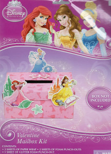 DISNEY Princess Valentine Mailbox Kit - Princess Valentine Mailbox Kit ...