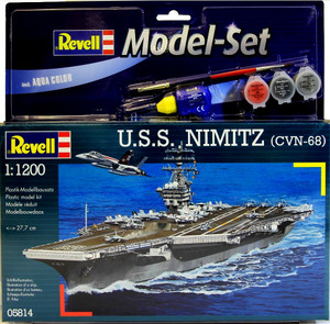 Revell U.S.S. Nimitz (CVN-68) 1:1200 Scale Assembly Model Kit - U.S.S ...
