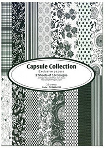 Shopaholic Black & White Capsule Collection A4 Size Craft Papers ...