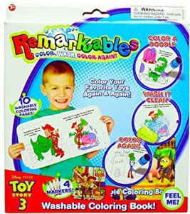 Remarkables Washable Coloring Book - Disney Pixar Toy Story 3 - Color ...