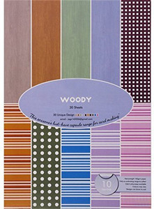 Shopaholic A4 Size Woody Paper Pack- 10 Designs 30 Sheets - A4 Size ...