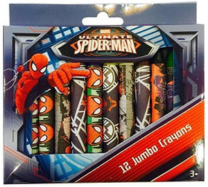 marvel Comic Ultimate Spider Man Jumbo Crayons 12 Pack - Ultimate ...