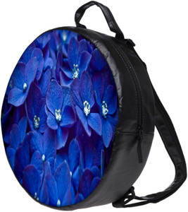 Flipkart.com | SNOOGG Blue Flower Bookbag Rounded Backpack Boys Girls ...