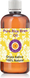 dève herbes Rice Bran Oil 100ml (Oryza Sativa) 100% Natural Cold ...