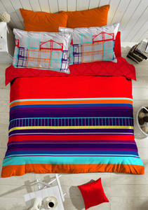 PORTICO NEW YORK Striped King Comforter for Mild Winter - Buy PORTICO ...