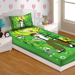 Ben 10 140 TC Cotton Single Cartoon Flat Bedsheet - Buy Ben 10 140 TC ...
