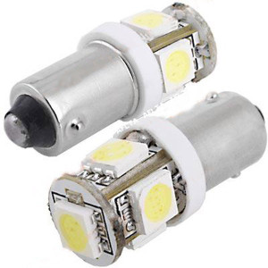 KASCN 5050 5 SMD WHITE LED LIGHT / LAMP / BULB T10 Socket Parking ...