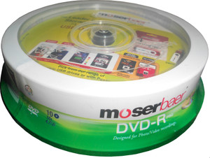 Moser Baer DVD-R Pro 10 Pack Normal Cake Box - moserbaer : Flipkart.com