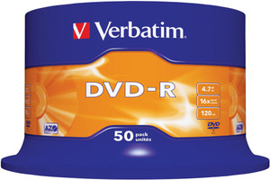 Verbatim DVD-R 50 Pack Spindle - Verbatim : Flipkart.com