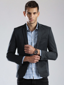 HRX by Hrithik Roshan Solid Single Breasted Casual Men Blazer - Buy ...
